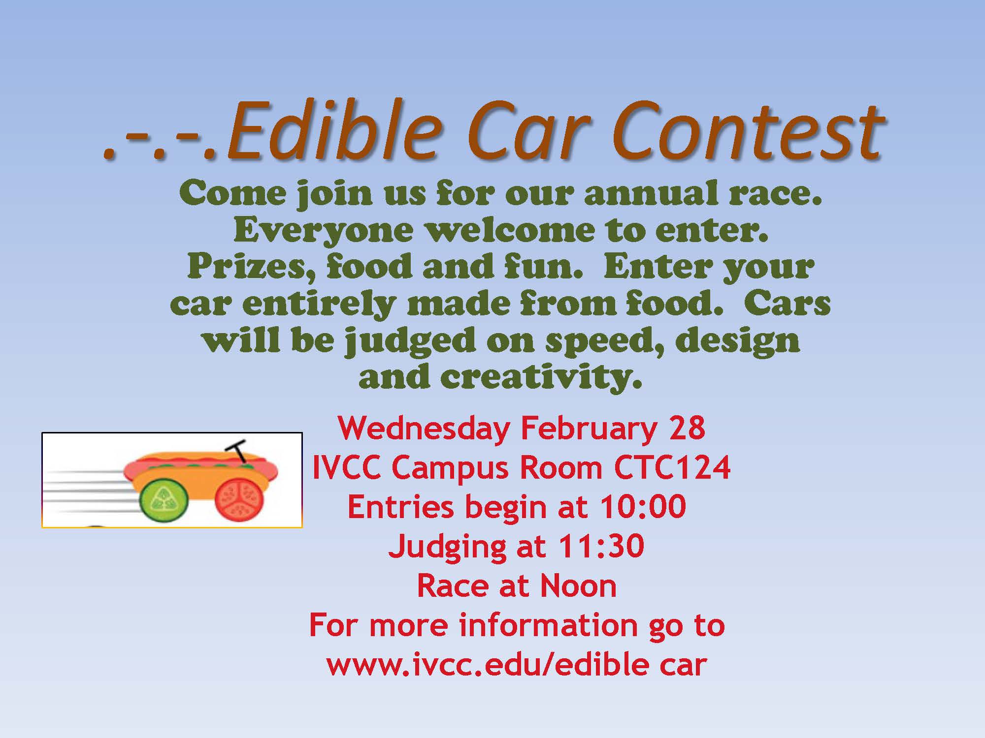 Edible Car Contest